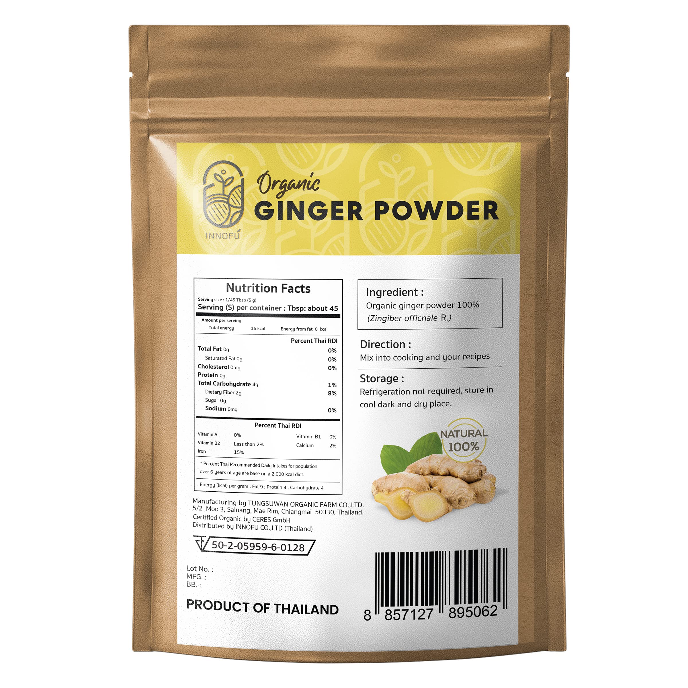 non-GMO ginger for health benefits