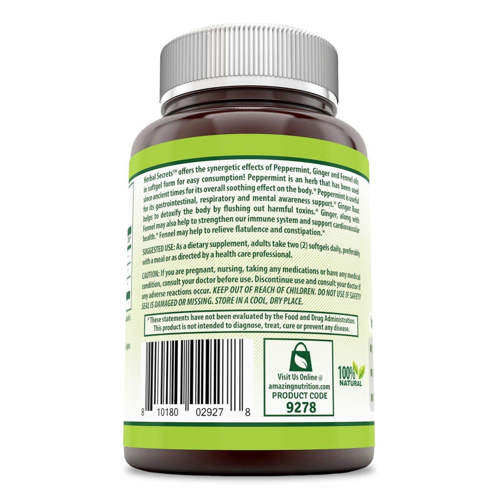 Non-GMO ginger softgels for stomach relief