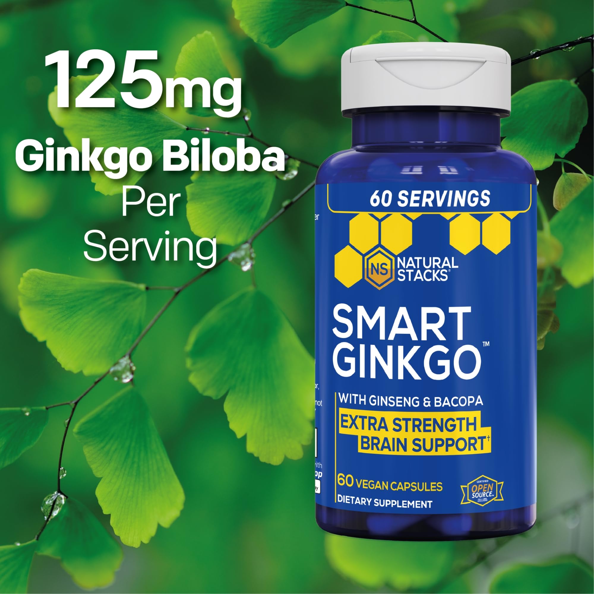 Non-GMO ginkgo biloba for brain health