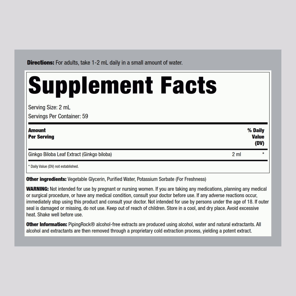 non-GMO ginkgo biloba for memory