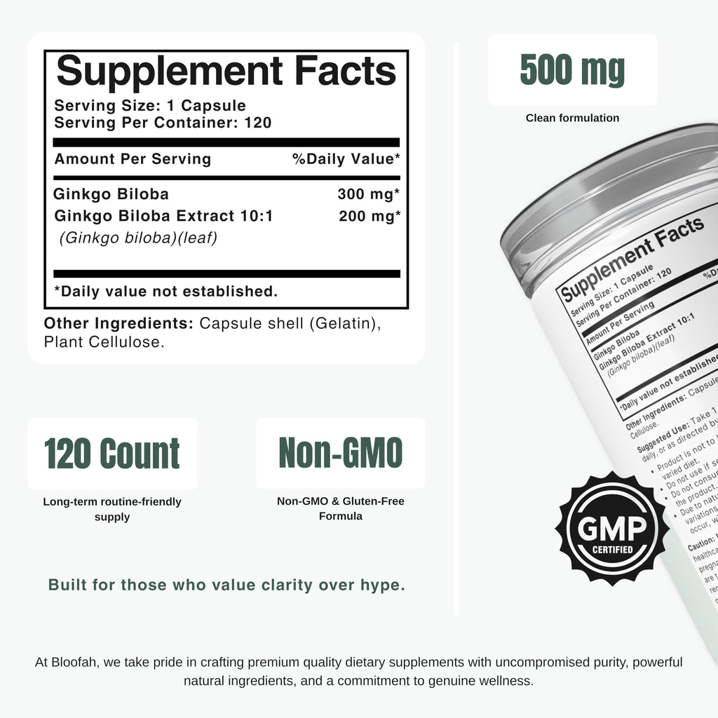 non-GMO ginkgo biloba for wellness