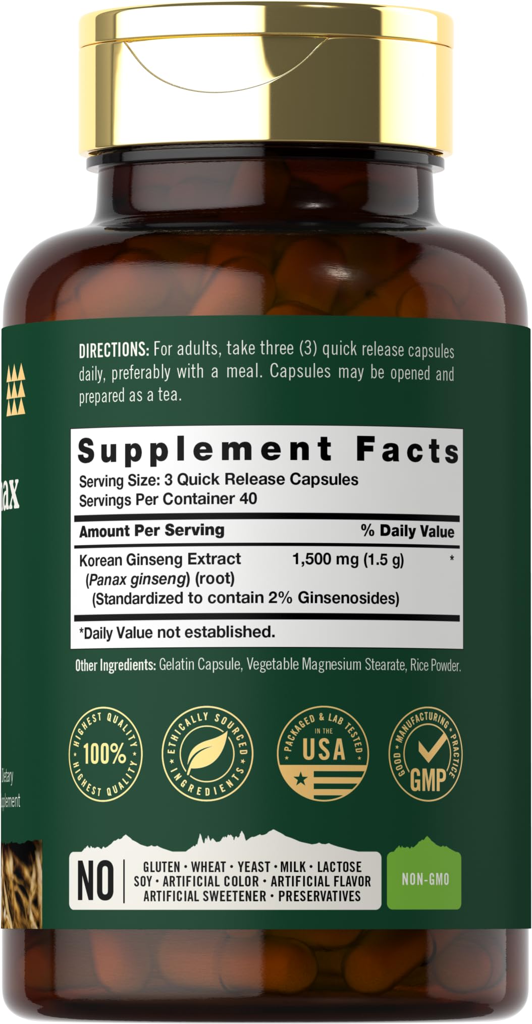 non-GMO ginseng for wellness