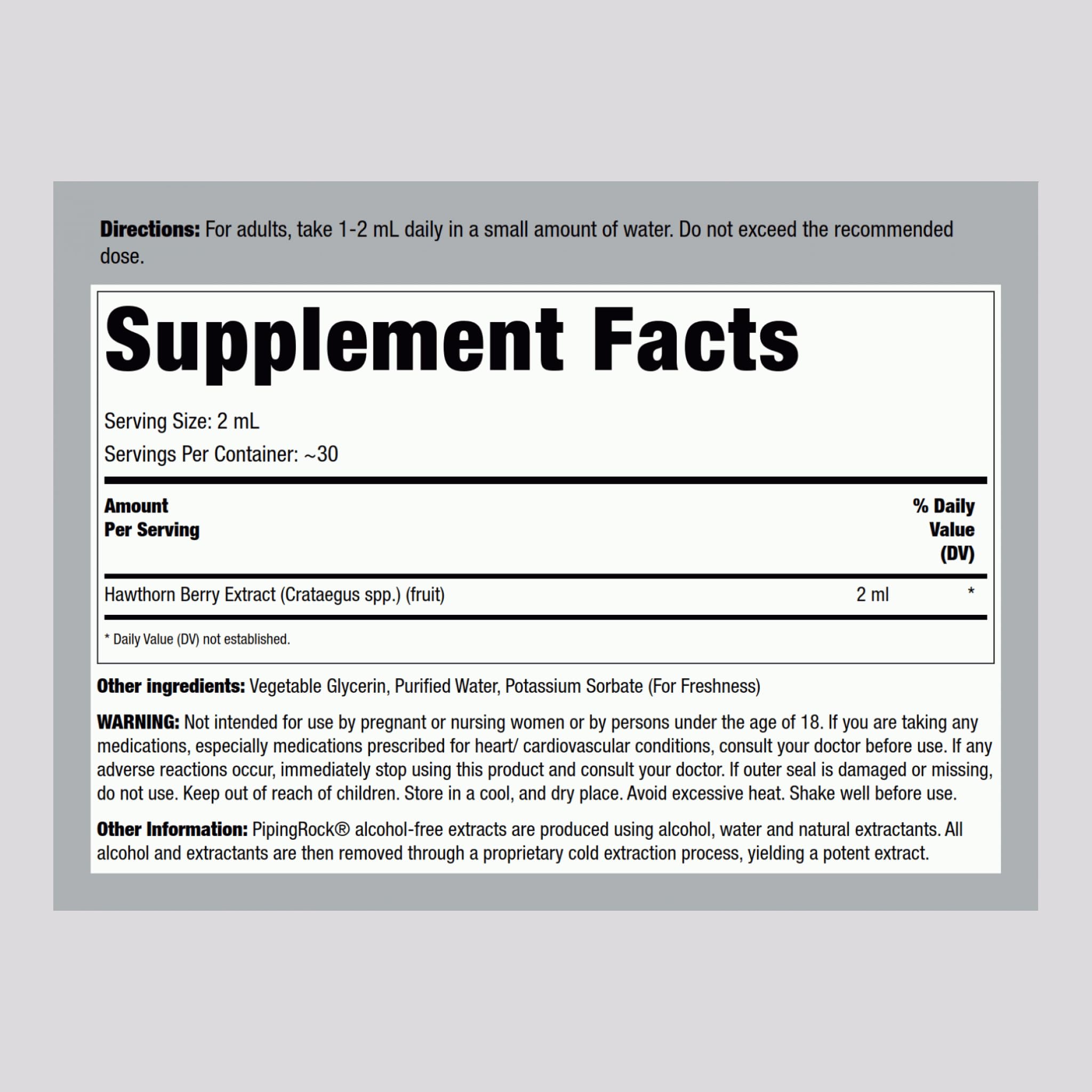 non-GMO gluten-free hawthorn extract