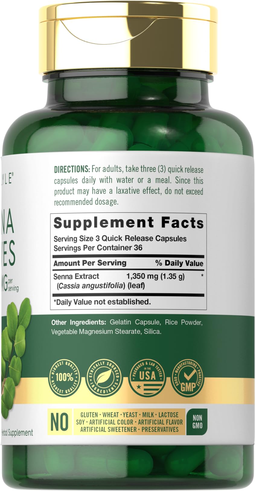 Non-GMO gluten free health capsules