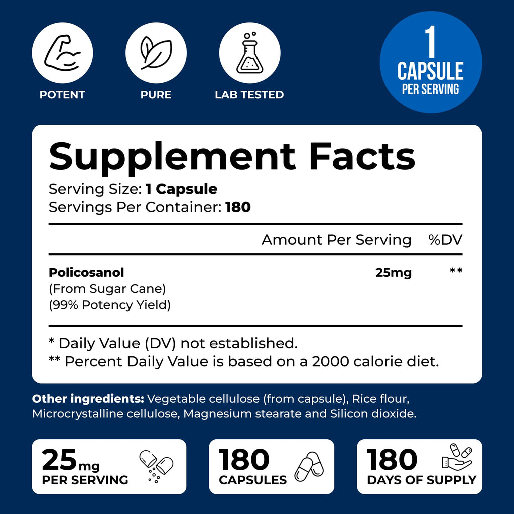 non-GMO gluten free policosanol