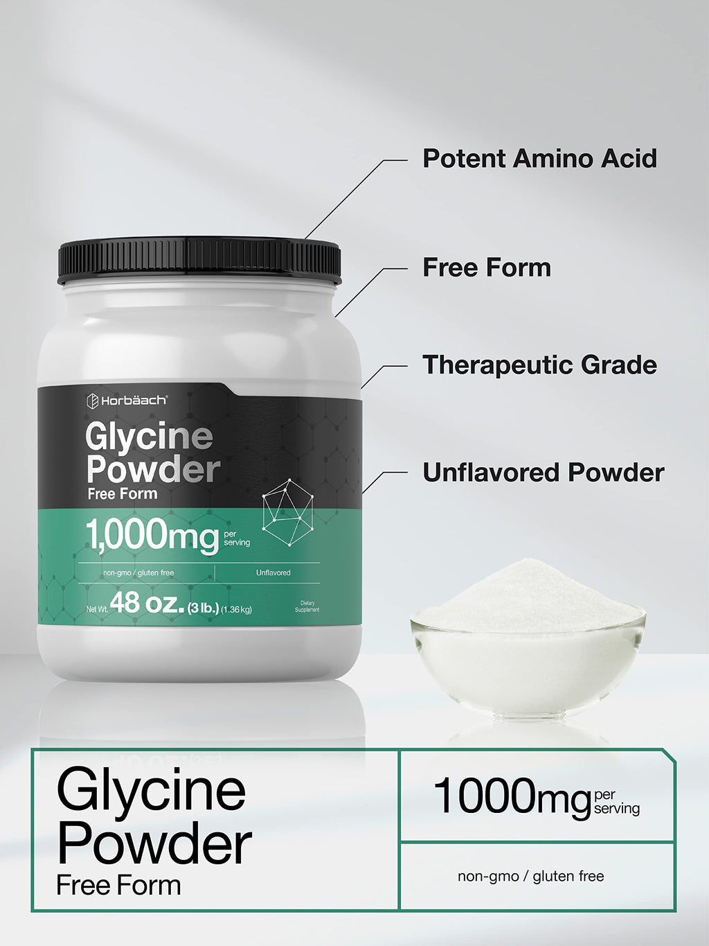 non-GMO glycine for muscle recovery