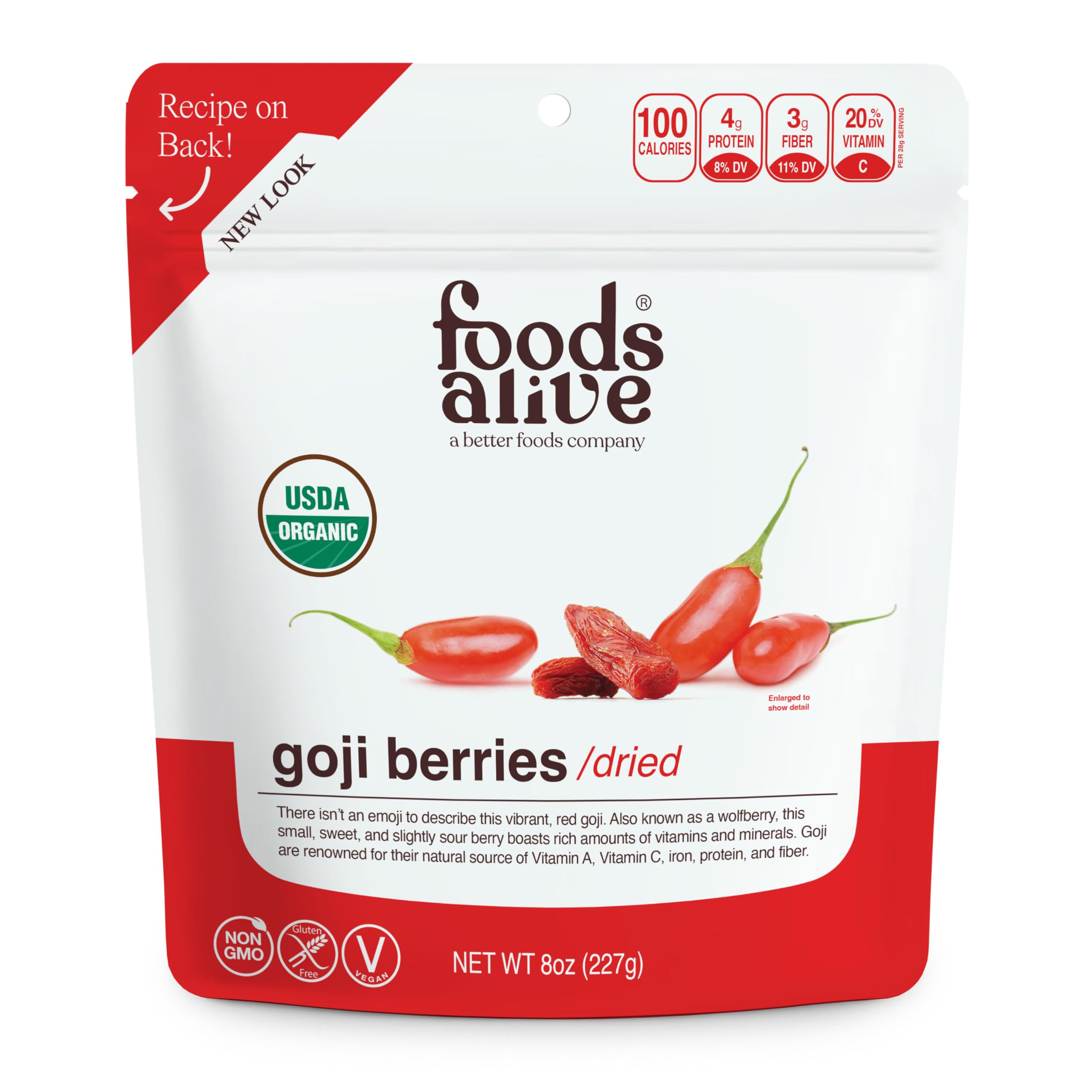 Non-GMO goji berries for baking