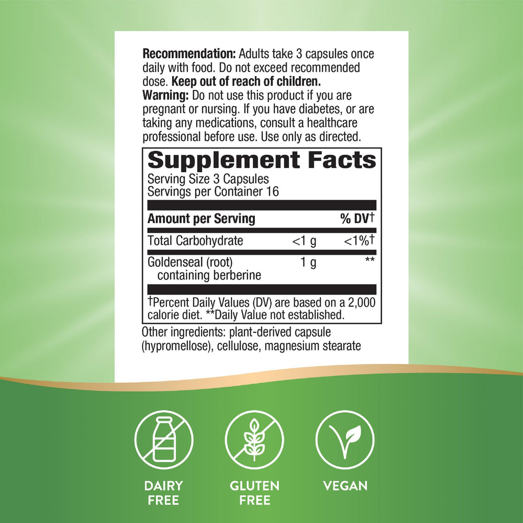 non-GMO goldenseal for natural relief