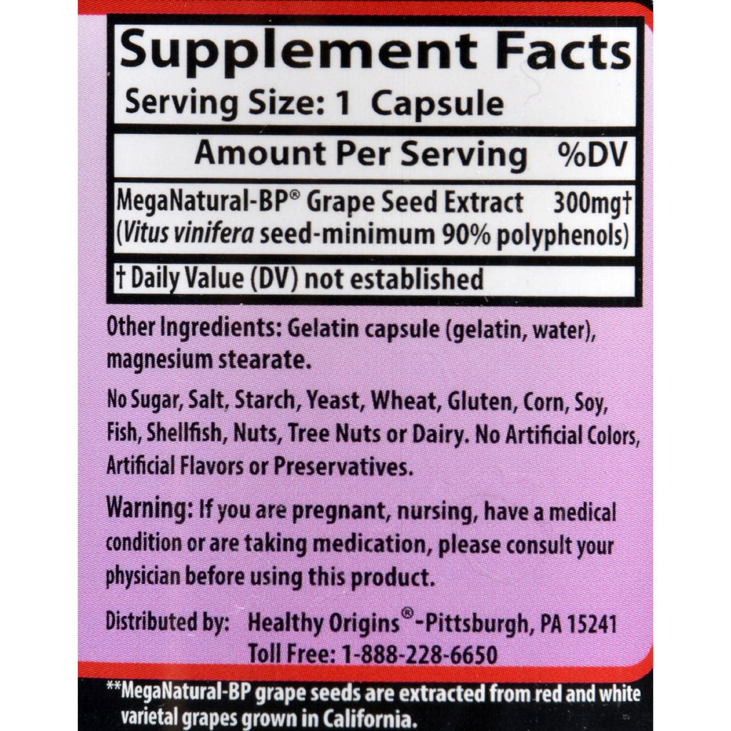 non-GMO grape seed extract capsules