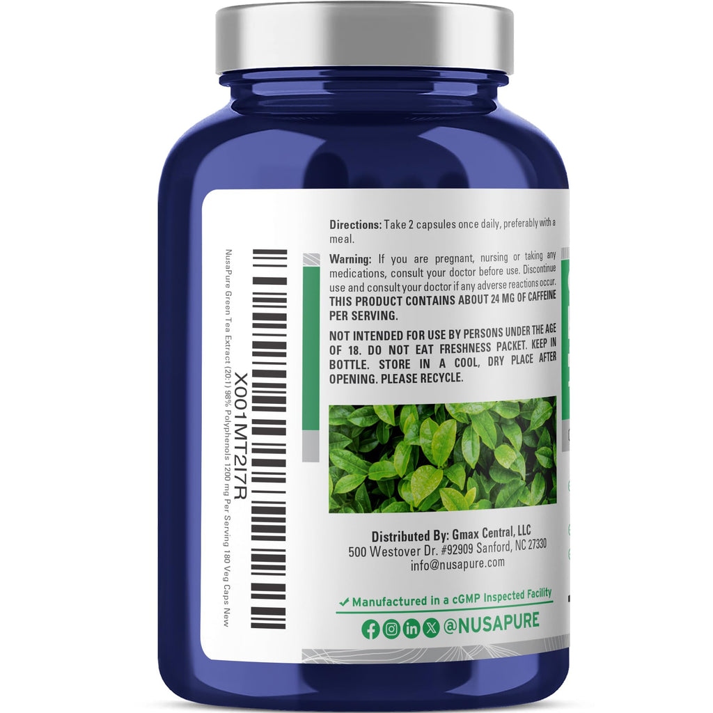 non-GMO green tea capsules