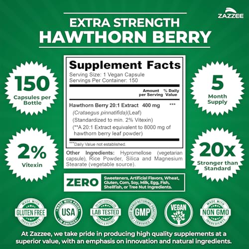 non-GMO hawthorn berry capsules