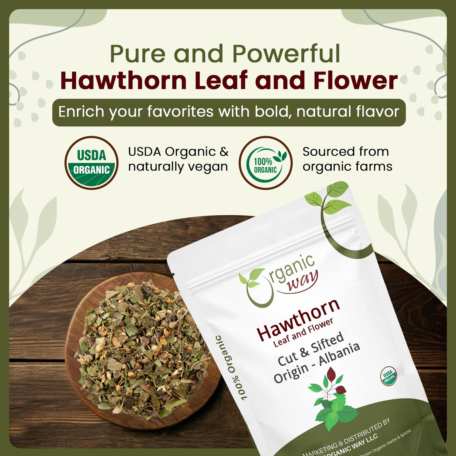 non-GMO hawthorn herbal infusion