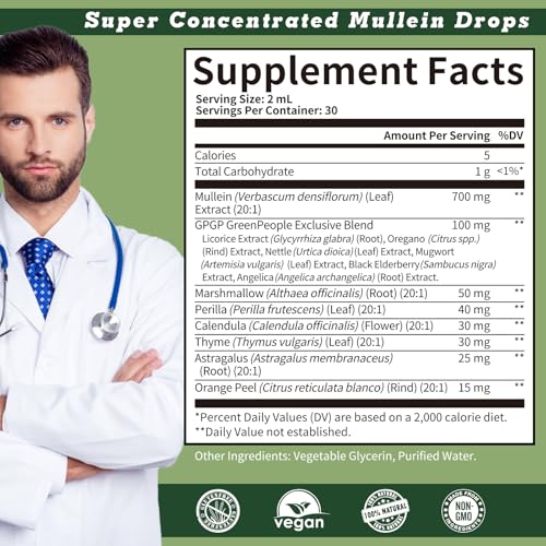 non-GMO herbal mullein drops