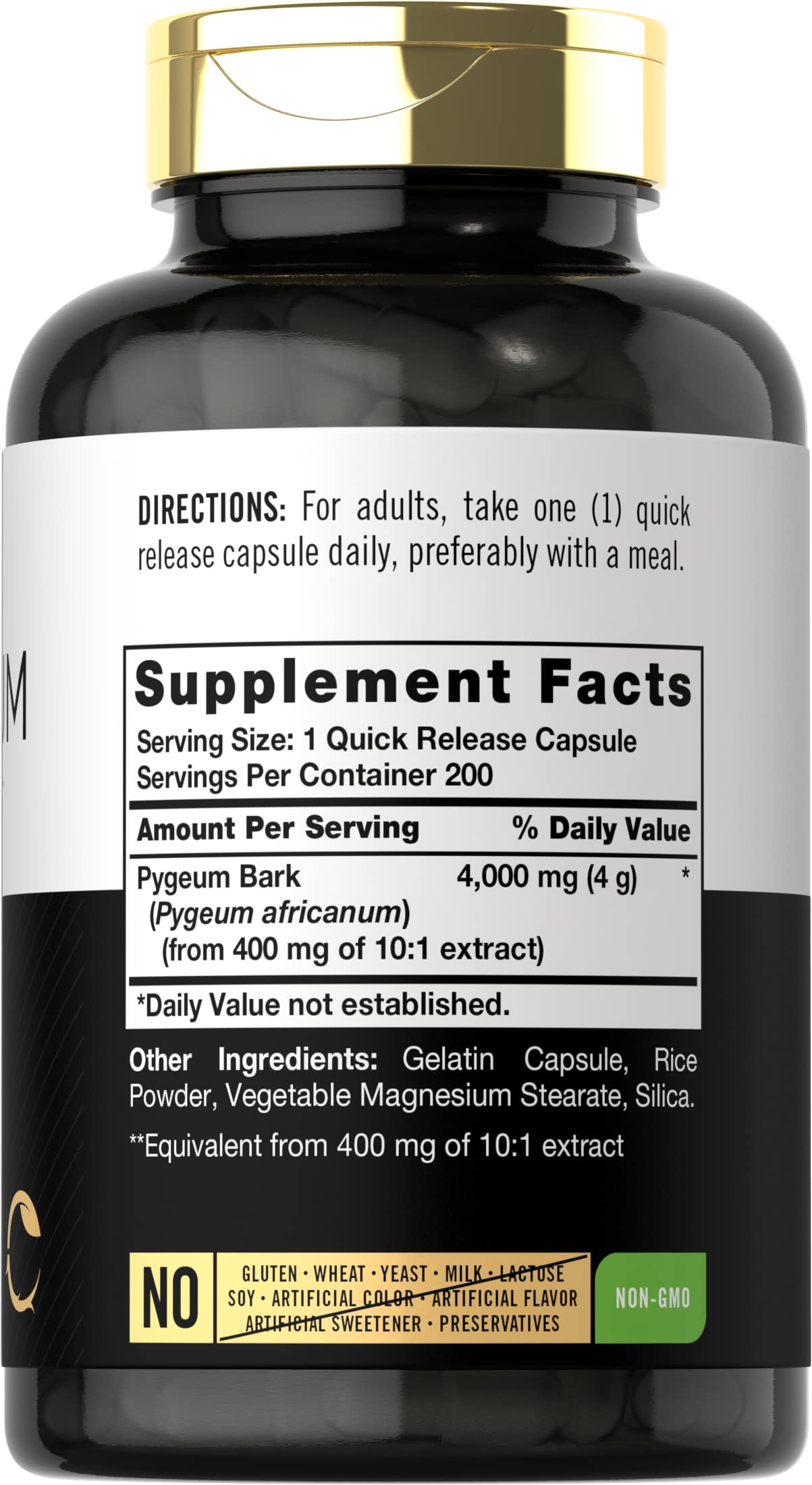 non-GMO herbal saw palmetto capsules