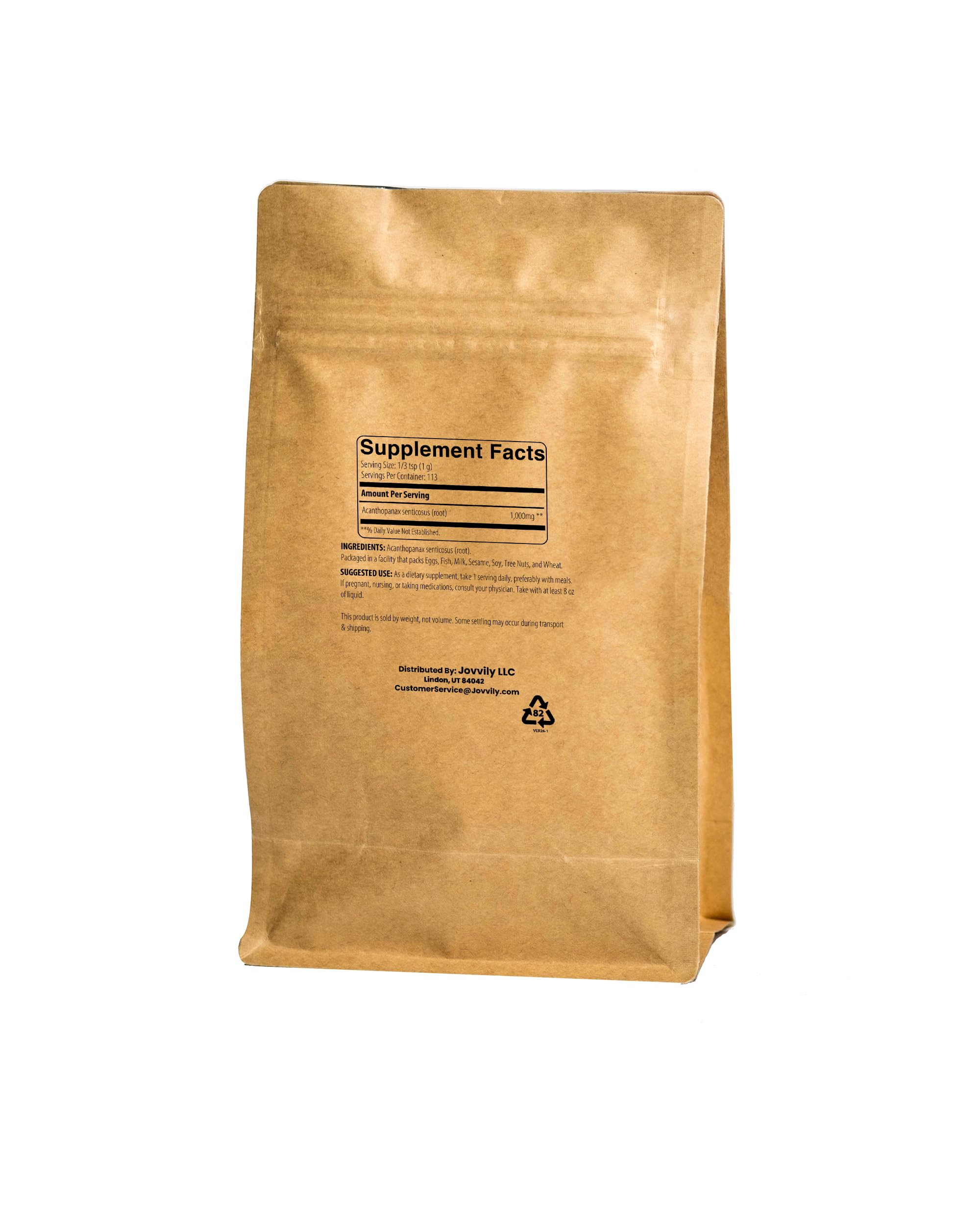 Non-GMO herbal supplement ginseng