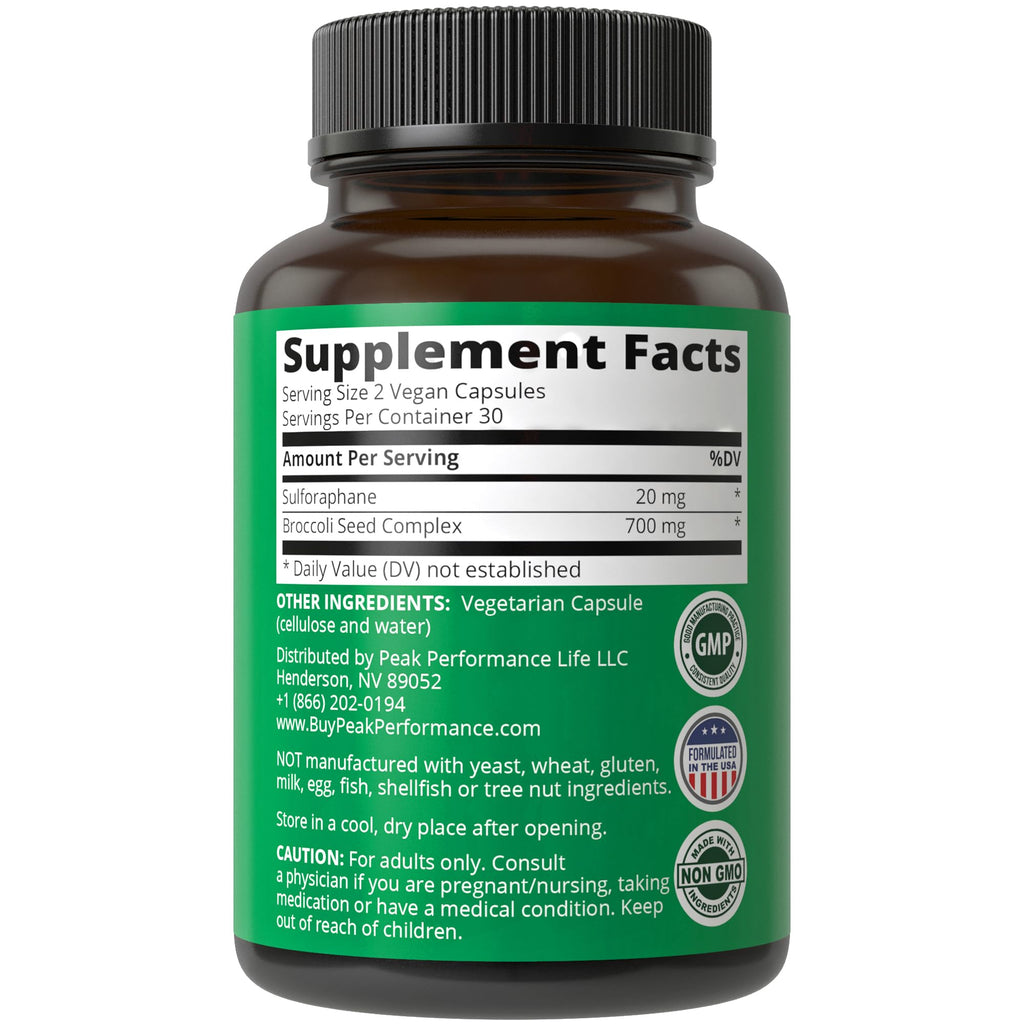 Non-GMO herbal supplements with broccoli