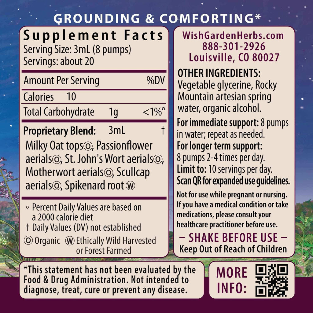 Non-GMO herbal tincture for grief