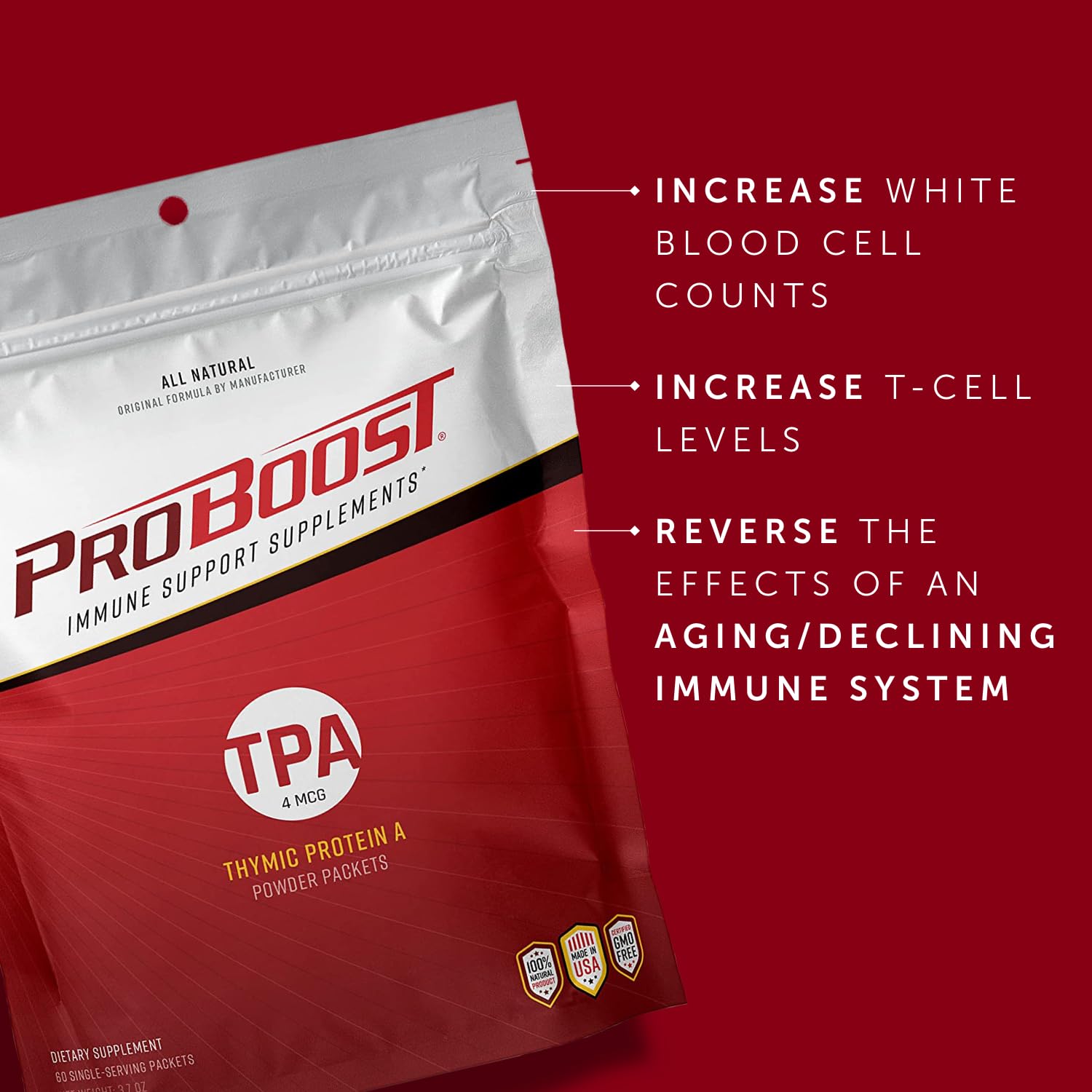 non-GMO immune booster powder packets