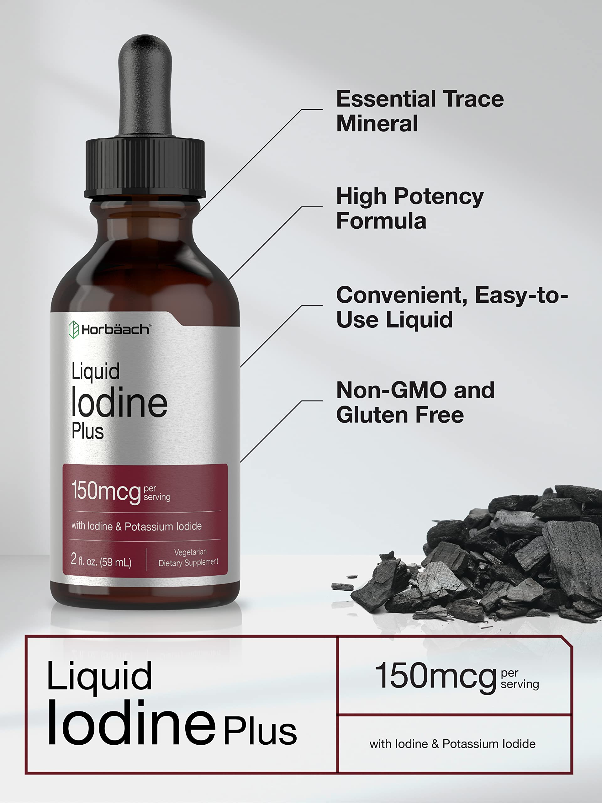 Non-GMO iodine drops for vitality