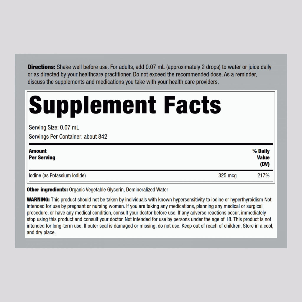 non-GMO iodine drops for wellness