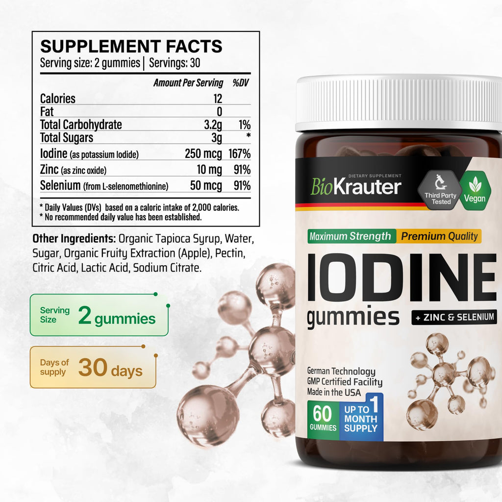 non-GMO iodine gummies for health