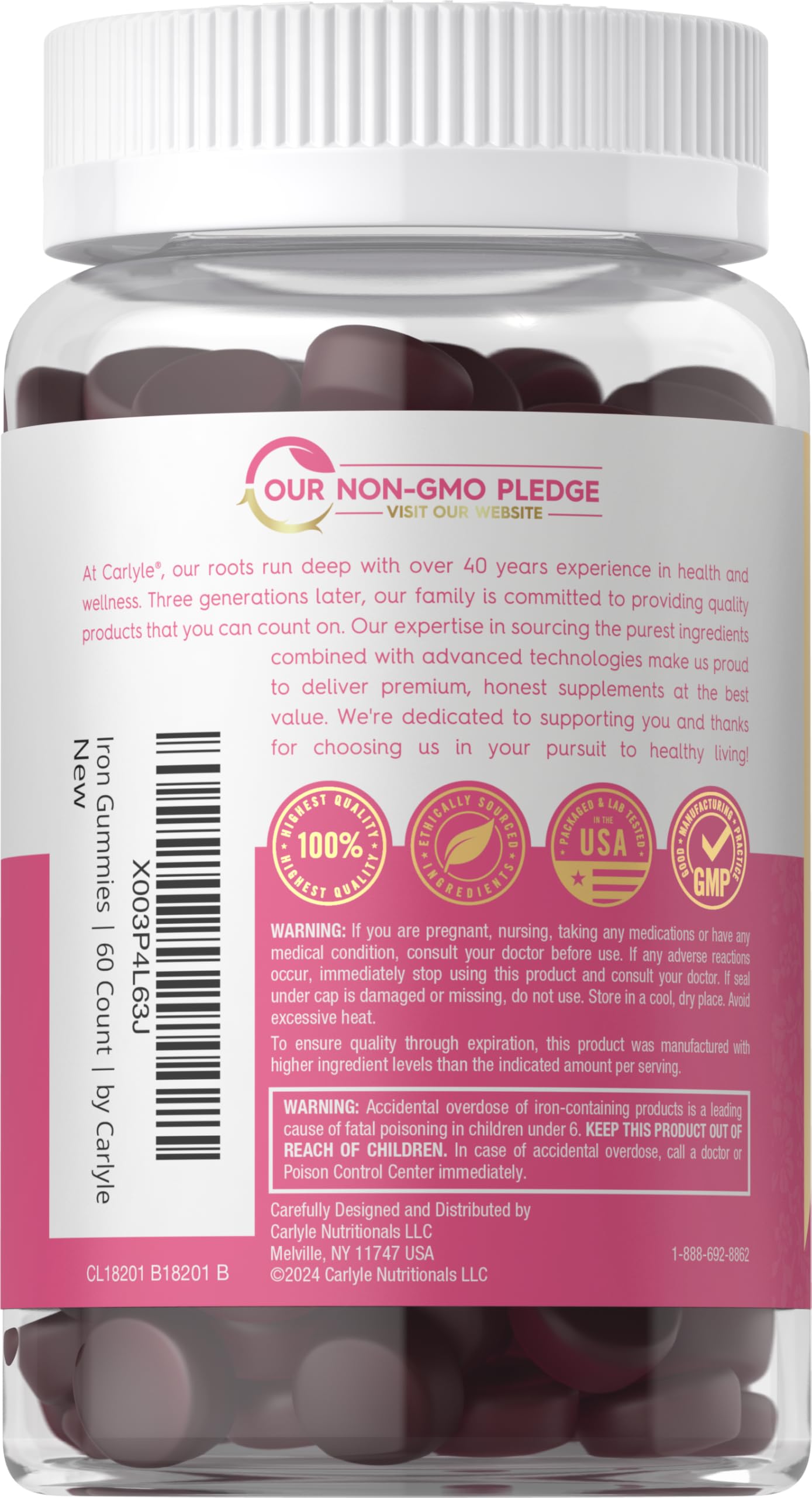 non-GMO iron gummies for health