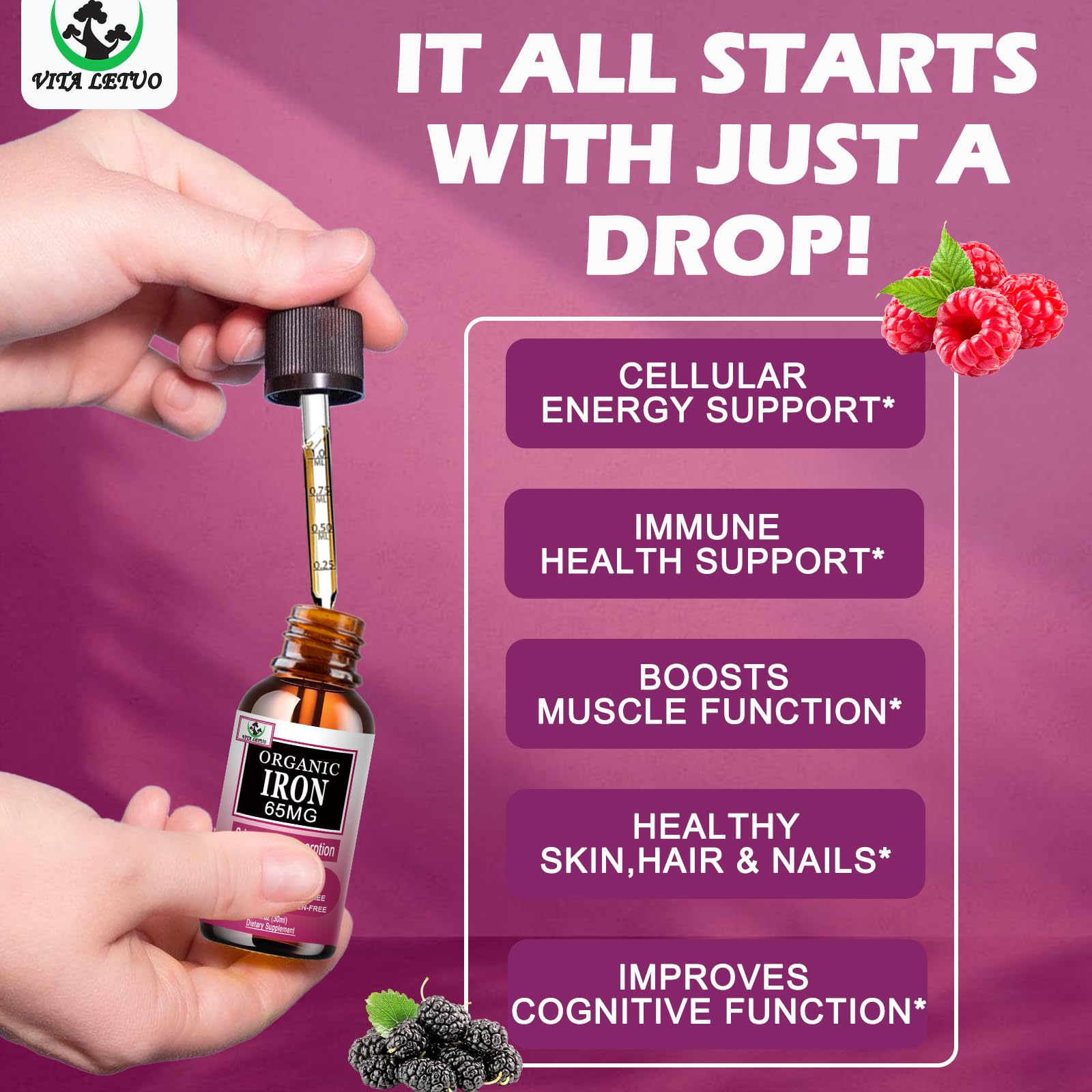 non-GMO iron supplement benefits