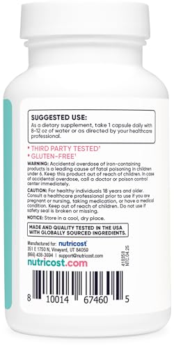 Non-GMO iron supplement for daily wellness