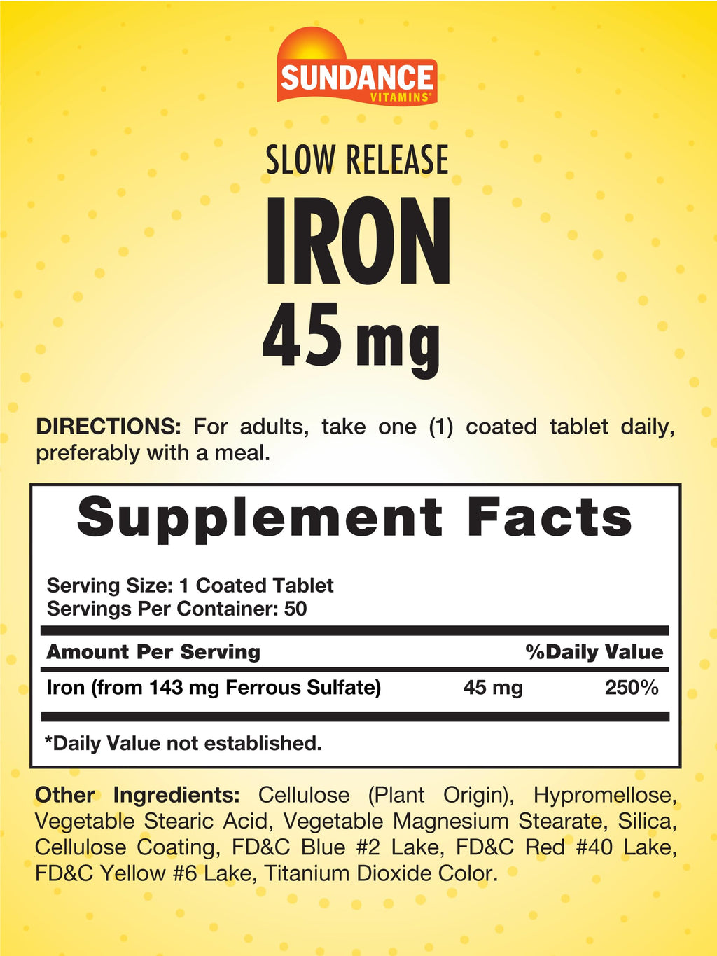 non-GMO iron tablets for health