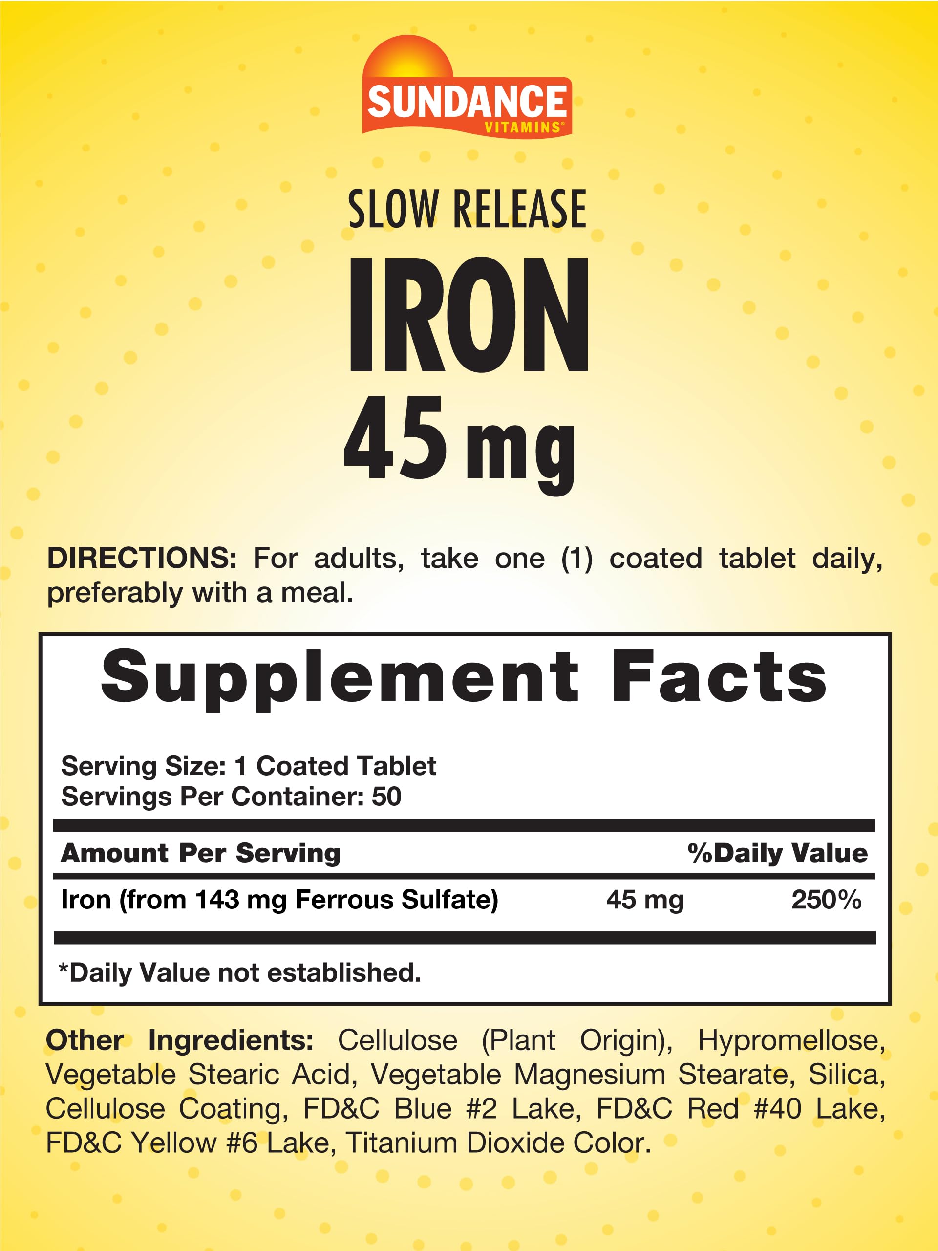 non-GMO iron tablets for health