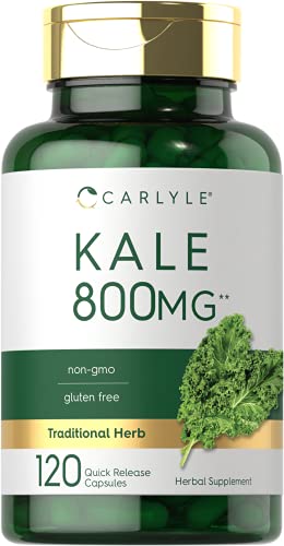 Non-GMO kale vitamin capsules