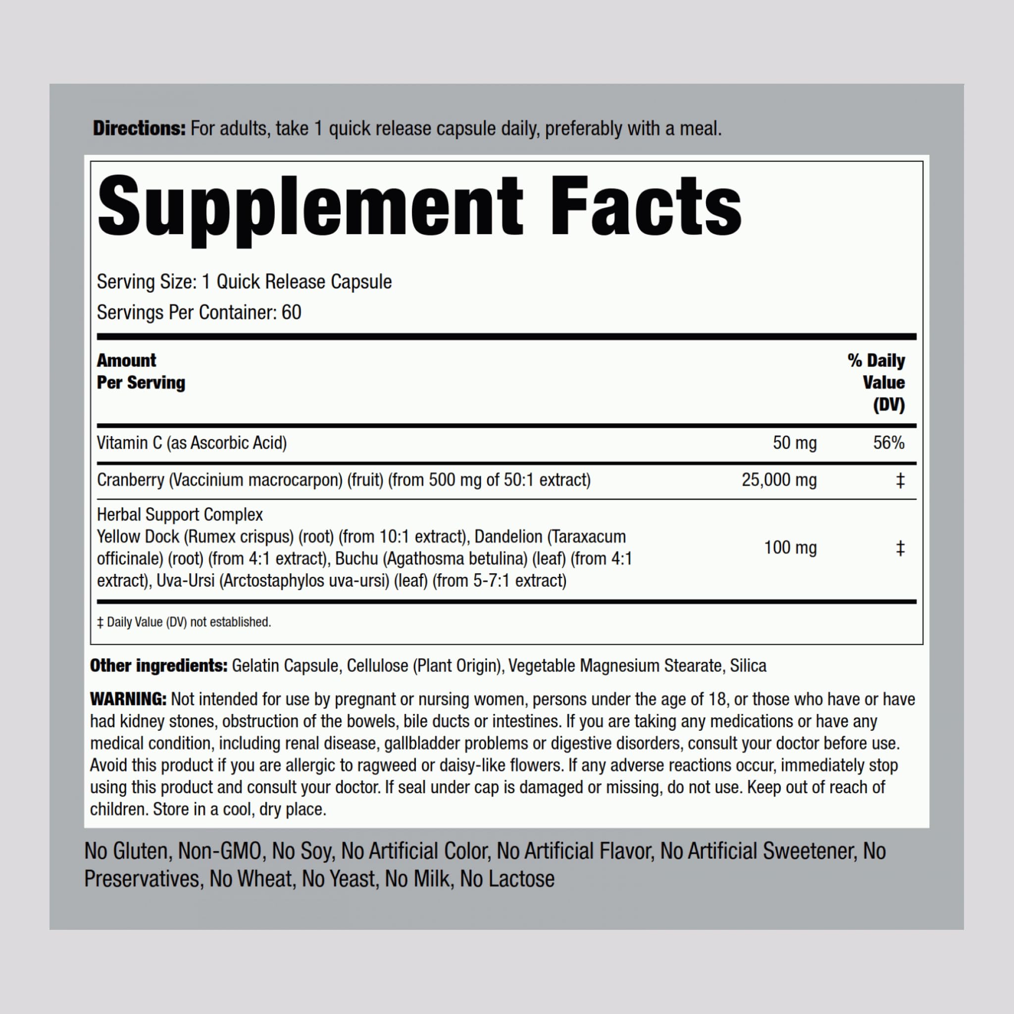 non-GMO kidney health formula