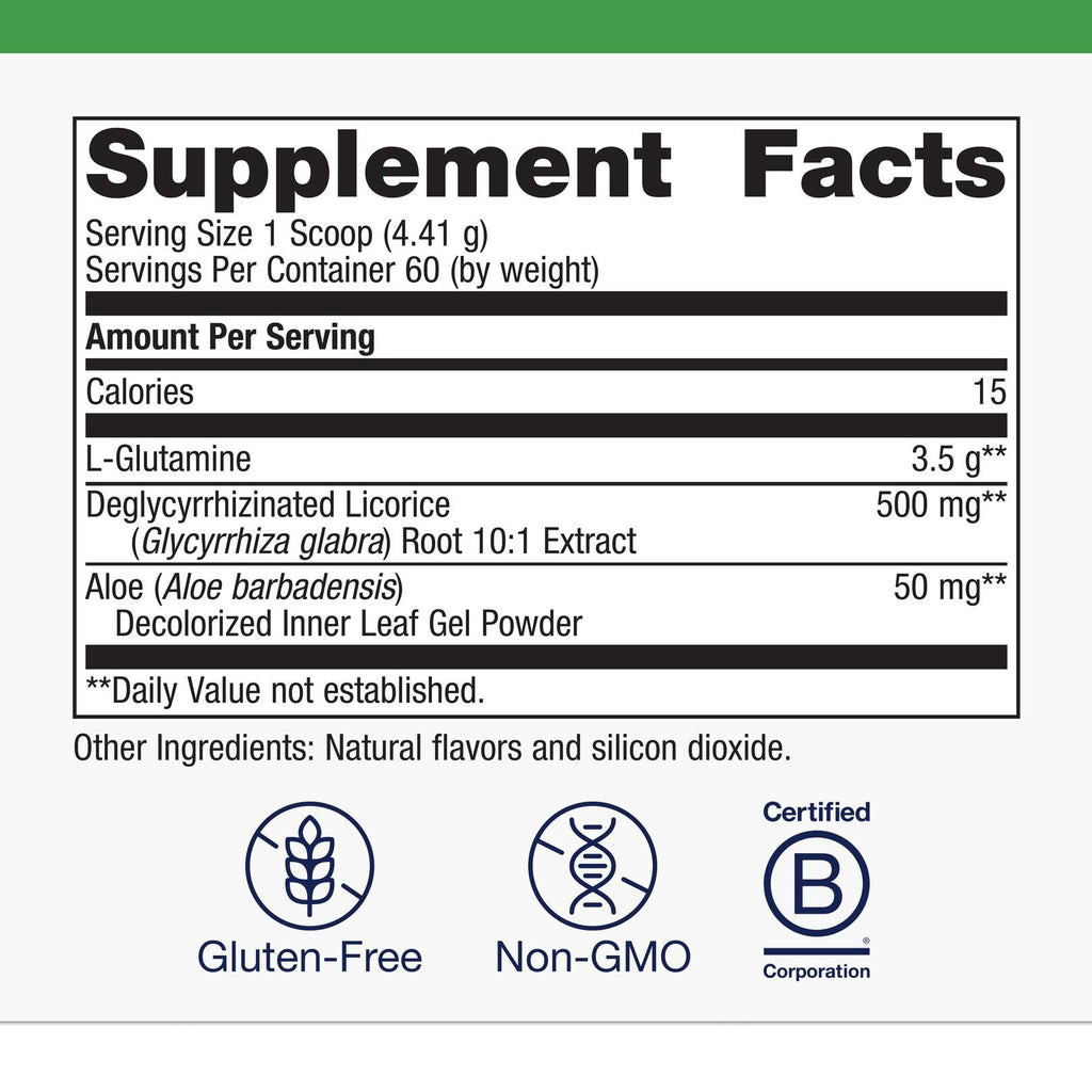 non-GMO l-glutamine supplement