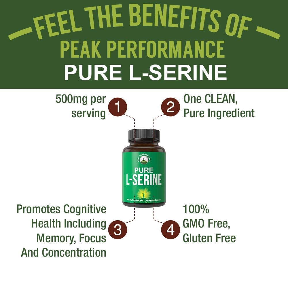 Non-GMO L-Serine capsules for mental clarity