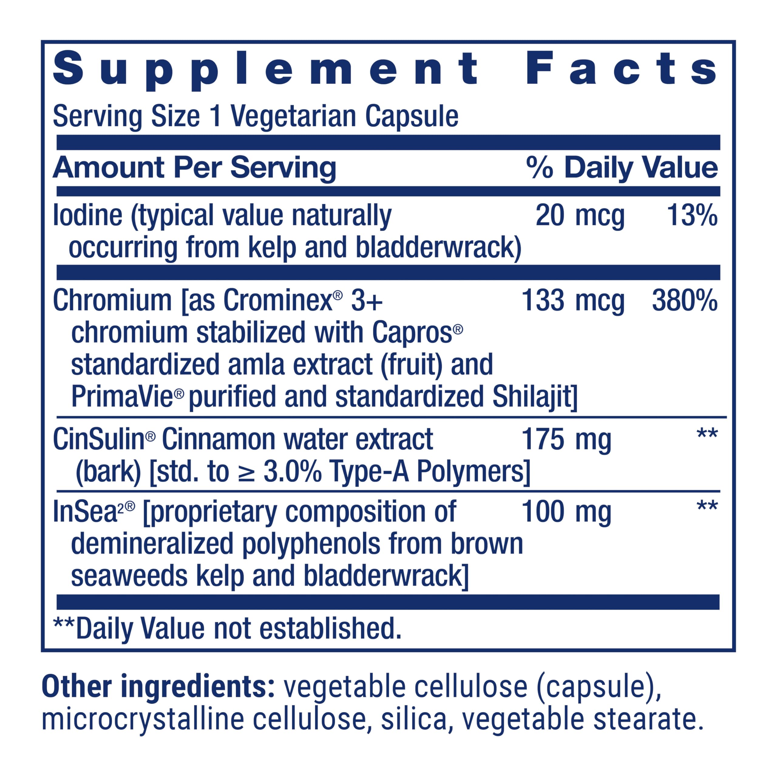 Non-GMO Life Extension CinSulin benefits