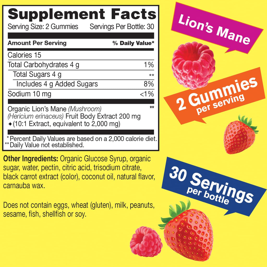 Non-GMO Lion's Mane supplement benefits