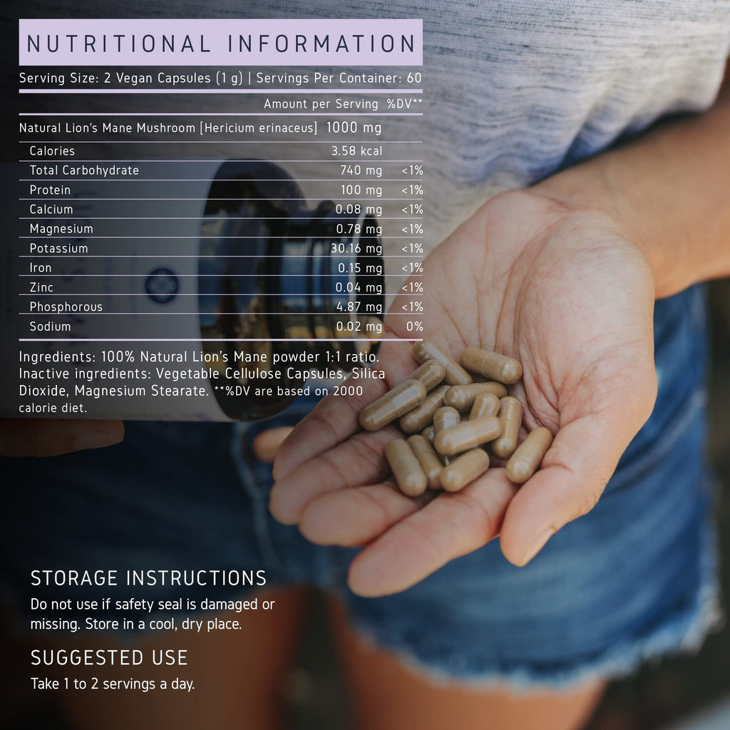 non-GMO Lions Mane mushroom benefits