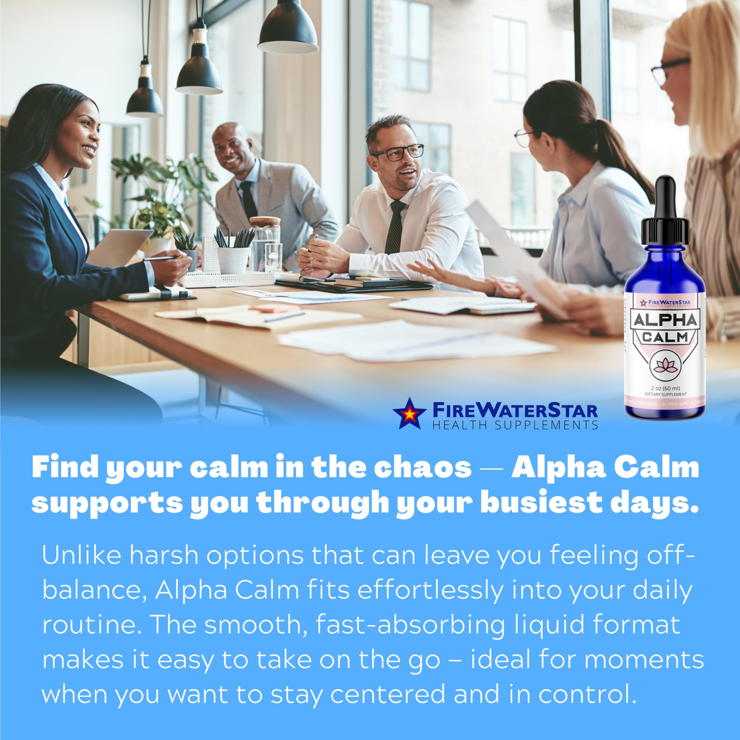 Non-GMO liquid drops for calm vibes