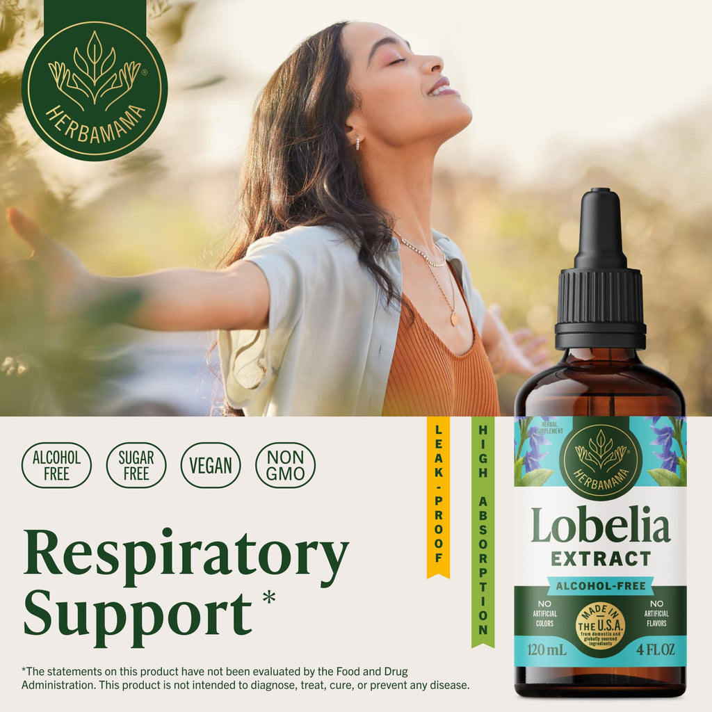Non-GMO Lobelia tincture benefits