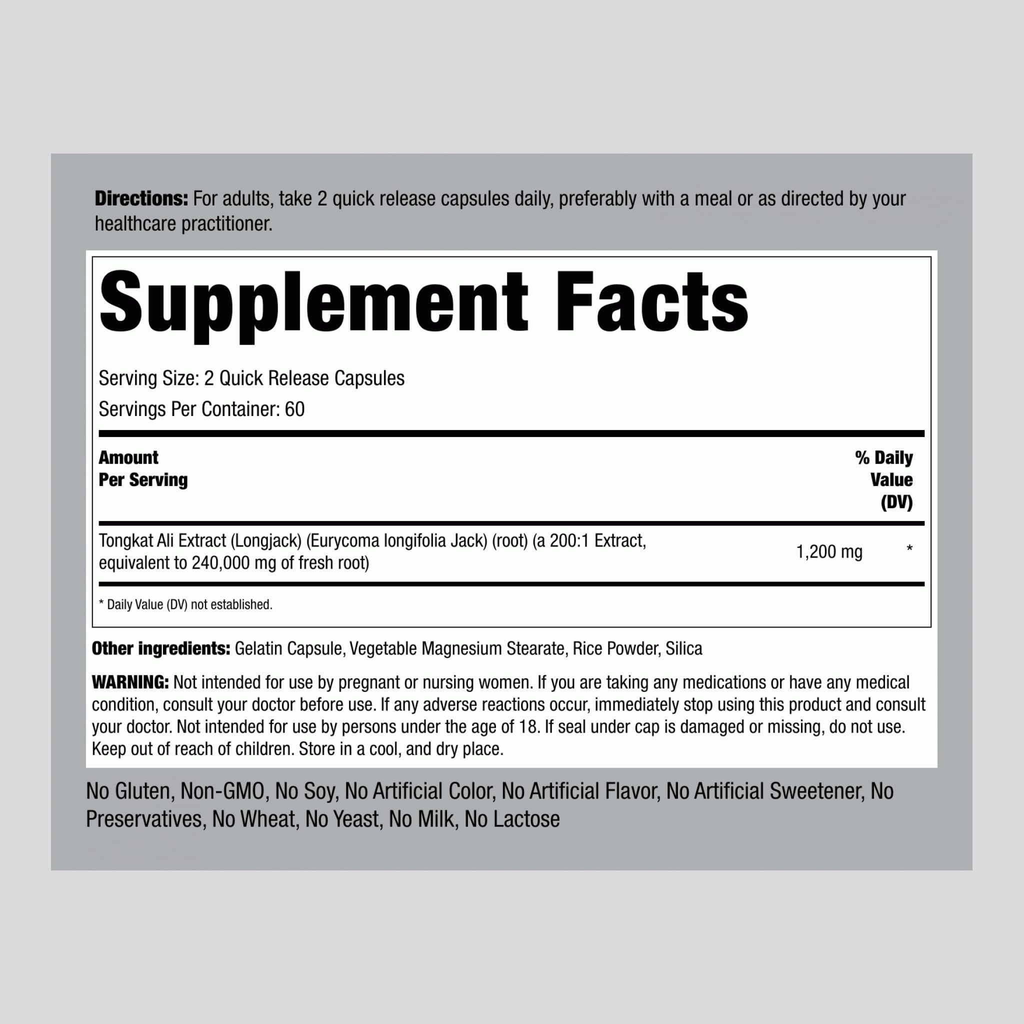 non-GMO longjack root extract