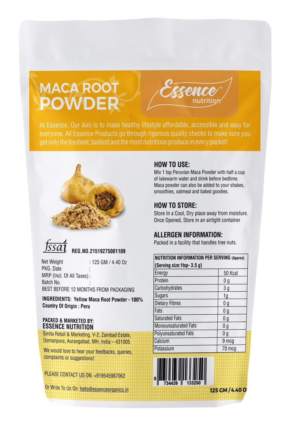 Non-GMO maca powder for vitality