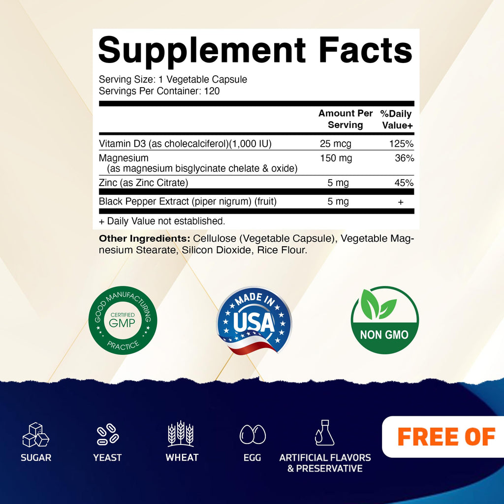 Non-GMO magnesium capsules for wellness