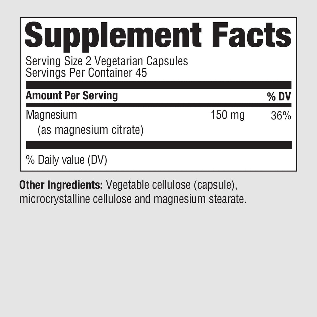 non-GMO magnesium capsules for wellness