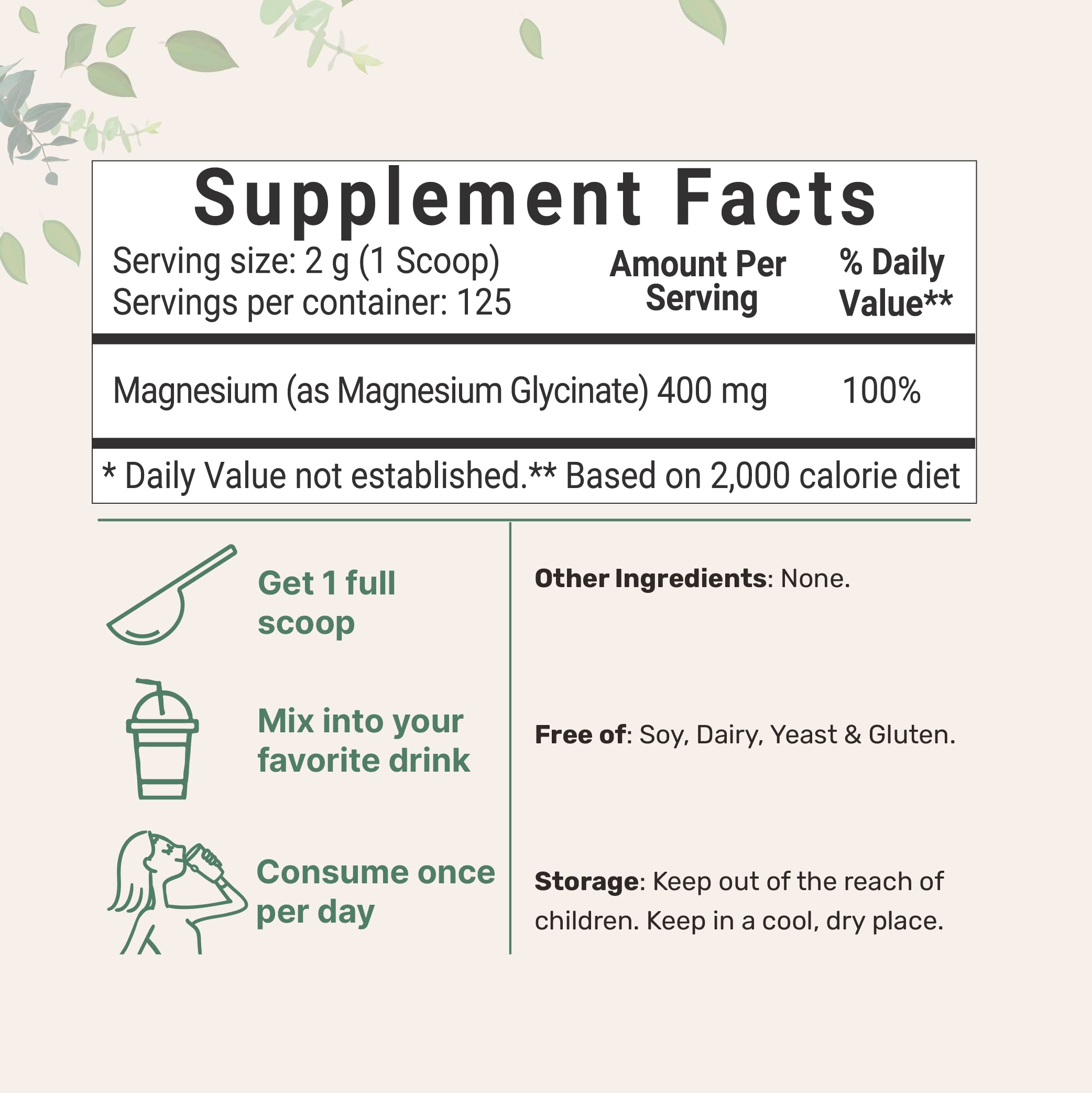 non-GMO magnesium citrate for wellness