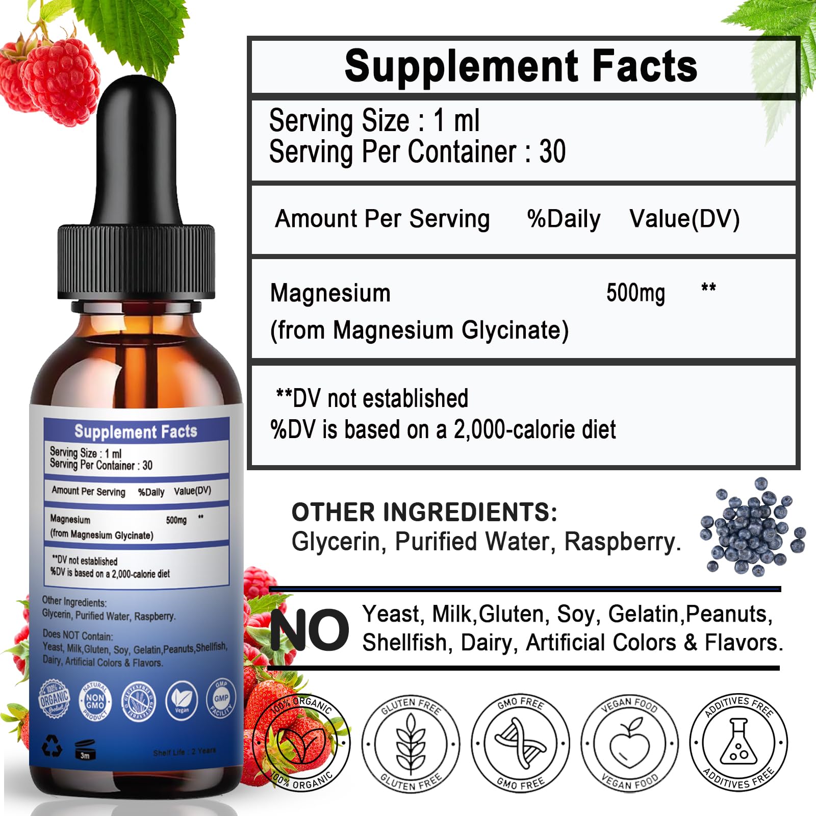 non-GMO magnesium drops for wellness