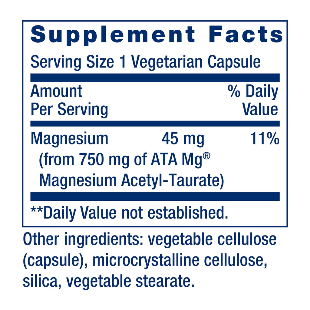 Non-GMO magnesium for daily calmness