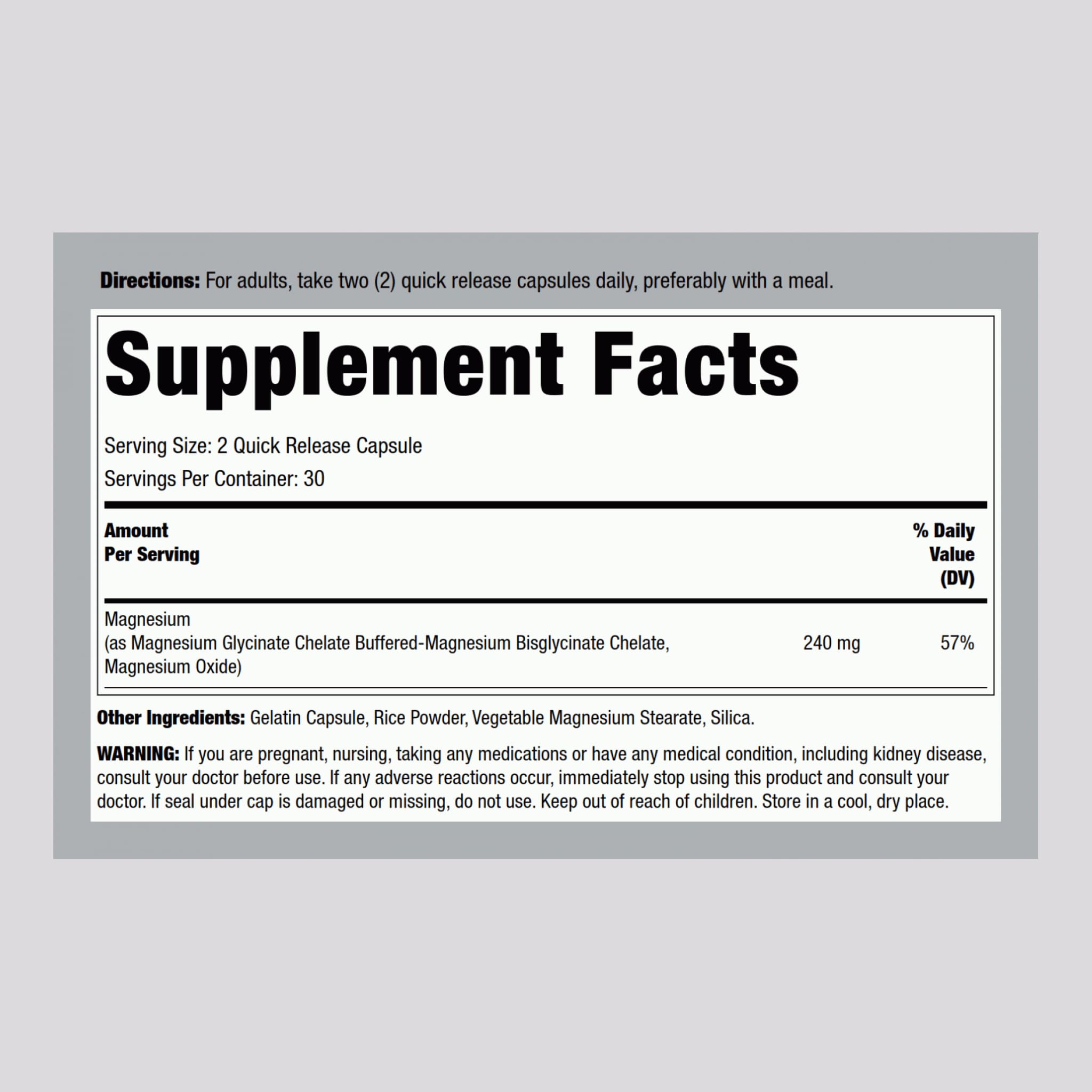 Non-GMO magnesium for health-conscious consumers