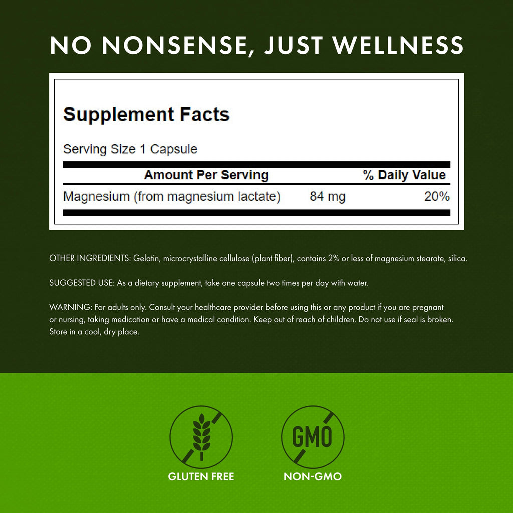 non-GMO magnesium for muscle health