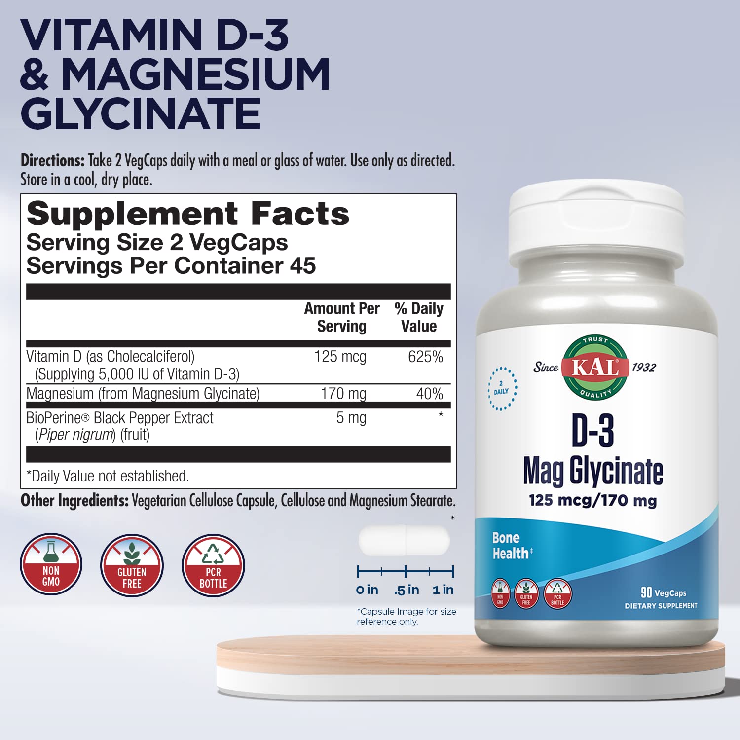 Non-GMO magnesium for muscle health