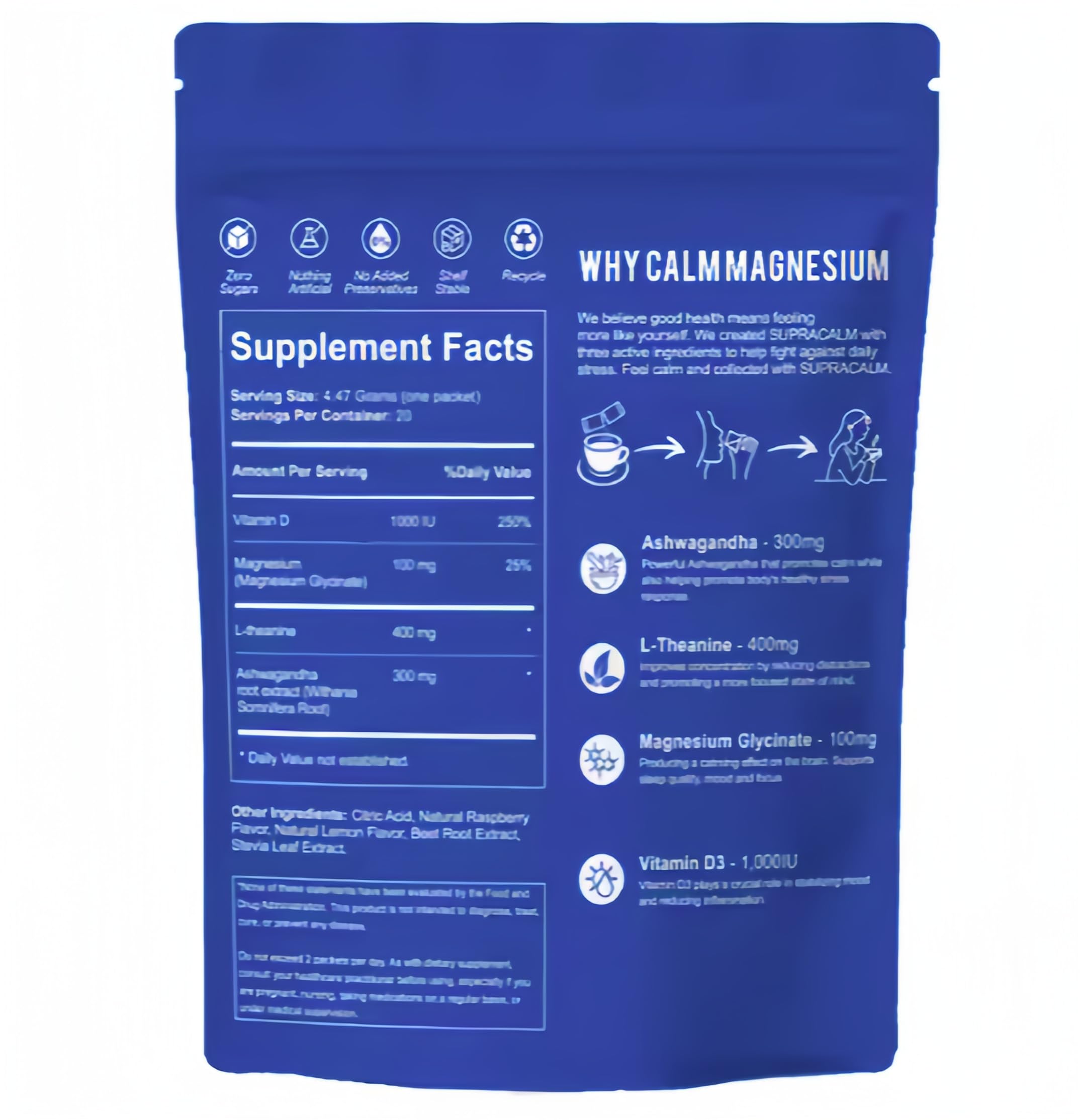 Non-GMO magnesium for stress relief